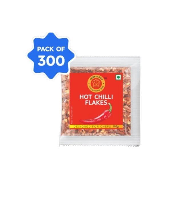 Chef’s Art – Chilli Flakes (Sachet), 0.8 gm (Pack of 300) – Resto Rashan